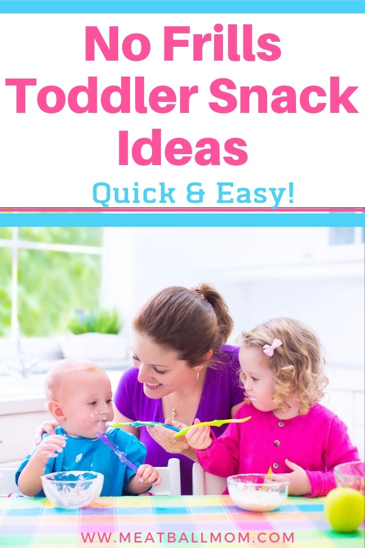 No Frills Toddler Snack Ideas that are quick and easy - MeatballMom