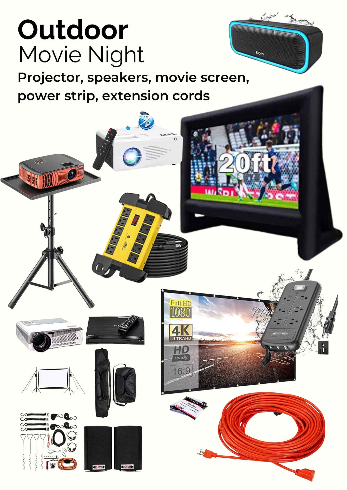 Outdoor Movie Night Essentials for Summer - MeatballMom